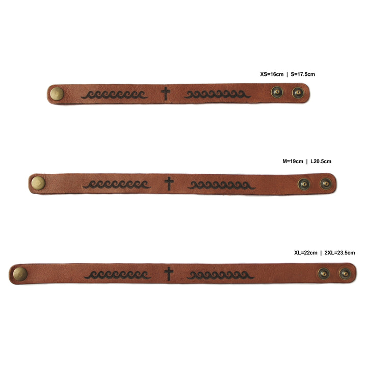 Shop Christian Engraved Leather Wristbands | ITG Clothing